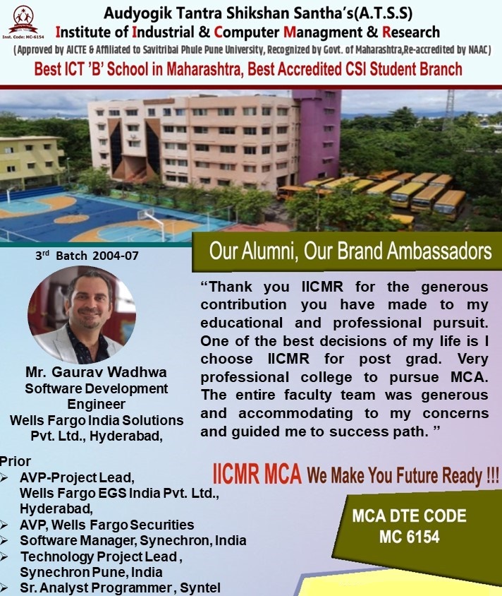 IICMR - Institute Of Industrial And Computer Management And Research