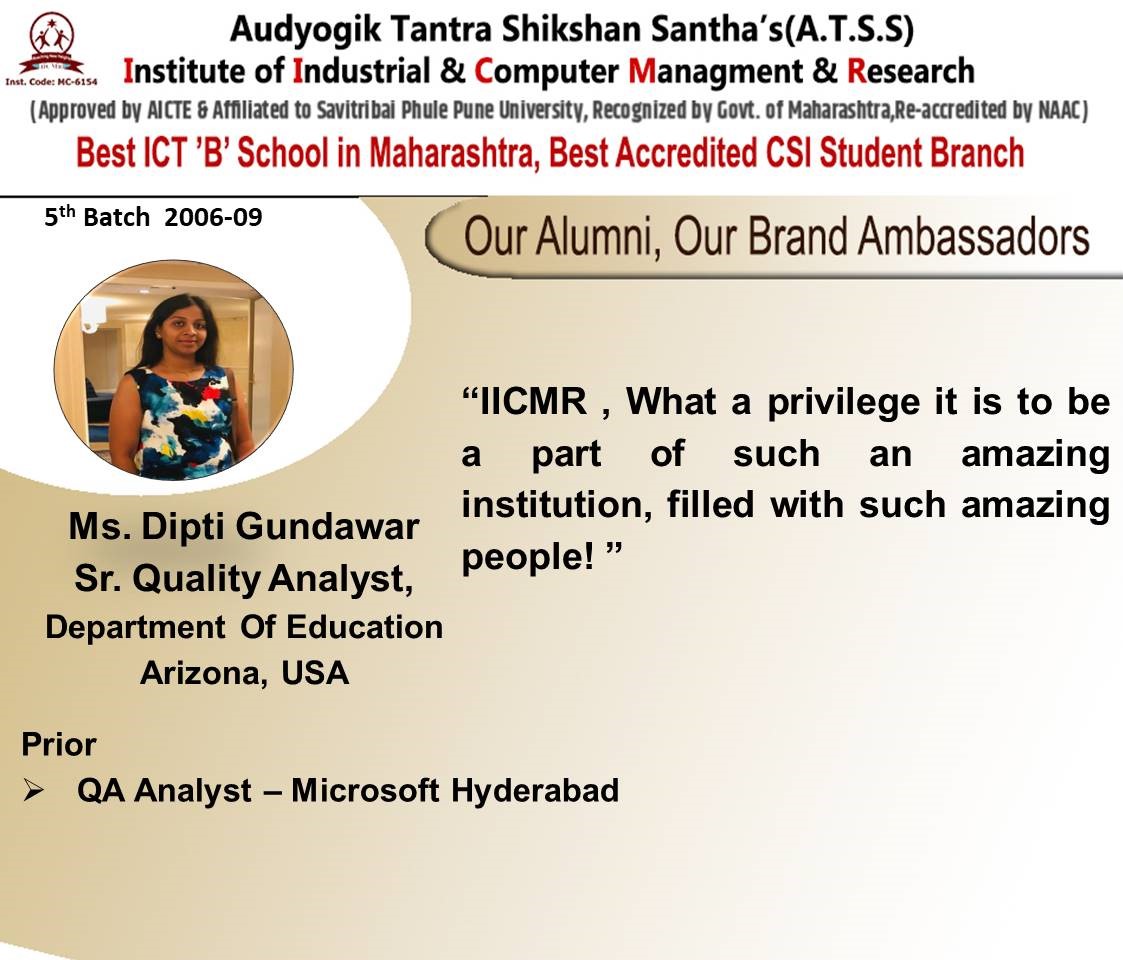 IICMR - Institute Of Industrial And Computer Management And Research