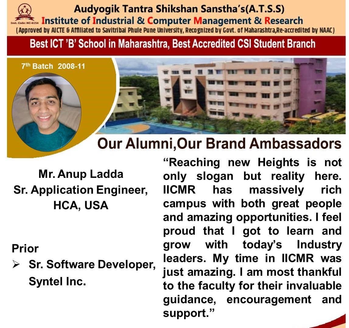 IICMR - Institute Of Industrial And Computer Management And Research