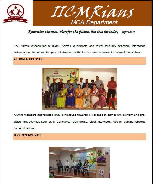 IICMR - Institute Of Industrial And Computer Management And Research